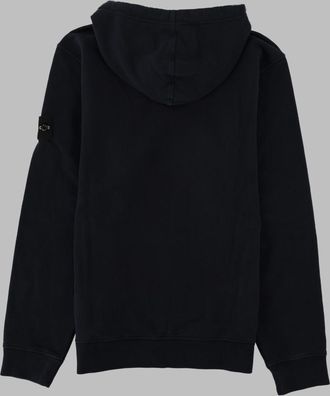 Stone Island Logo Patch Cotton Sweatshirt - Blue