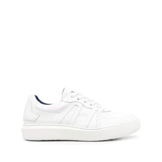 Zilli Zilli, Homme, Chaussures, Blanc, Taille: 43 1/2 EU Blanches Cuir &Eacute;l&eacute;gant Ferm&eacute; Baskets Plates