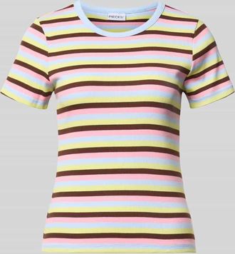 Pieces Slim Fit T-Shirt aus Baumwoll-Mix Modell MAY