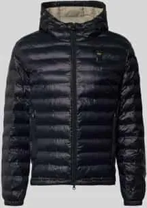 Blauer Steppjacke mit Zweiwege-Rei&szlig;verschluss Modell Charles