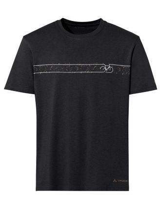 Vaude T-Shirt Mens Cyclist T-Shirt V (1-tlg) atmungsaktives und schnelltrocknendes Radshirt