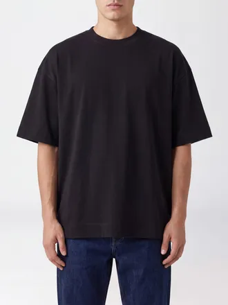 Dries Van Noten Relaxed Fit Baumwoll-T-Shirt von mit Rundhalsausschnitt und &uuml;berschnittenen Schultern