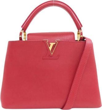 Louis Vuitton Sac &agrave; main vintage Louis Vuitton en cuir Taurillon Pre-owned - Femme - Pre-owned - Rouge - Taille: ONE Size