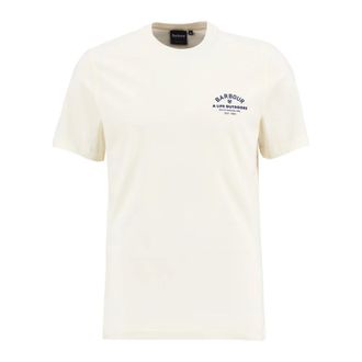 Barbour Homme, Tops, Beige, Taille: M Cranmer Logo T-Shirt