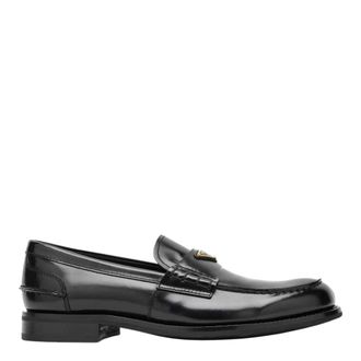 Prada Brushed Leather Mocassino - - Shoes - Herren - Schwarzk - 42 EU