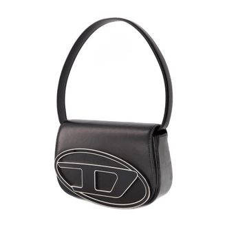 Diesel Leather Shoulder Bag - Black