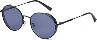 Generic Lunettes de soleil à monture ronde en métal pour hommes et femmes, lunettes de soleil de vacances en plein air (couleur : F, taille : moyen) 2026, a, 