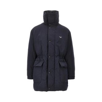 Emporio Armani Gef&uuml;tterter Parka aus Baumwollmix - - Jackets - Herren - Blau - L