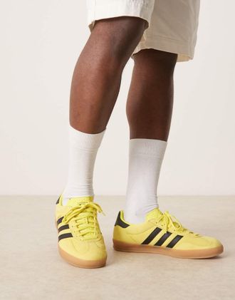 adidas Originals Gazelle Indoor - Baskets - Jaune et noir