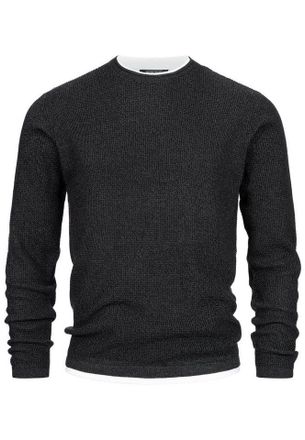 Indicode Strickpullover Herren INVillads Pullover Herrenpullover Strickpullover in moderner Two-in-One-Optik