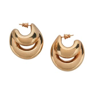 Panconesi Femme, Accessoires, Jaune, Taille: ONE Size Double Blow Up Earrings