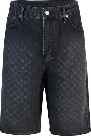 Daily Paper Clothing Homme, Shorts, Noir, Taille: S Laser Monogram Denim Shorts