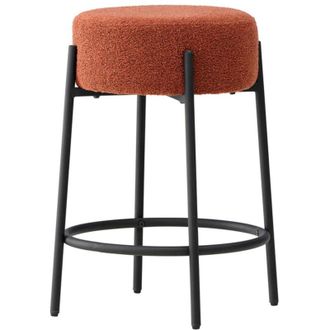 Paris Prix Tabouret de Bar Bouclette Tucson 60cm Rouge