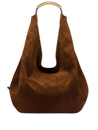 Moschino sac porté épaule Handle Me en cuir - Marron