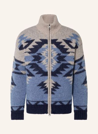 GANT Strickjacke Mit Alpaka blau