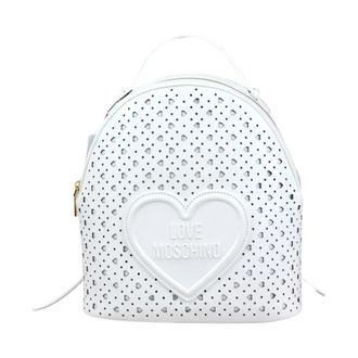 Love Moschino Traforato Zaino - - Bags - Damen - Wei&szlig; - ONE SIZE