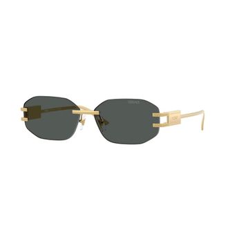 Versace Lunettes de soleil &eacute;l&eacute;gantes en noir - Femme - Accessoires - Jaune - Taille: 58 MM