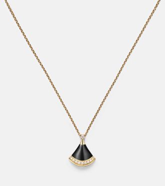 Bulgari Halskette Divas Dream aus 18kt Gelbgold mit Diamanten und Onyx