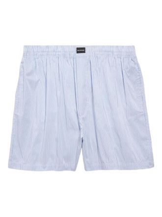Balenciaga boxer &agrave; rayures - Bleu