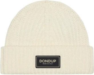 Dondup Homme, Accessoires, Beige, Taille: ONE Size Cappello in lana tecnica