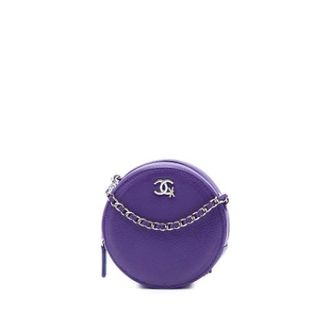 Chanel Sac bandouli&egrave;re vintage doccasion - Femme - Pre-owned - Violet - Taille: ONE Size