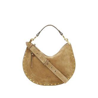 Isabel Marant Sac Oskan soft zip en cuir de veau velours
