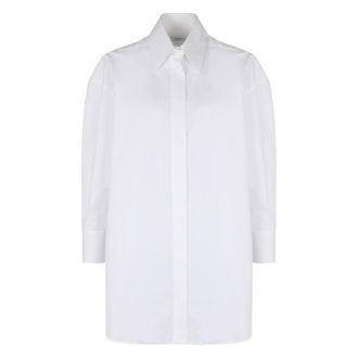 Givenchy Asymmetrisches Hemd aus Popeline - - Blouses & Shirts - Damen - Wei&szlig; - XS