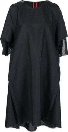 Maison Margiela Femme, Robes, Noir, Taille: 36 FR Robe Midi Noire avec Mohair et Laine