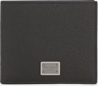 Dolce & Gabbana Geldbörse Aus Dauphine-kalbsleder - Mann Geldbörsen Und Kleinlederwaren Grau Leder Onesize
