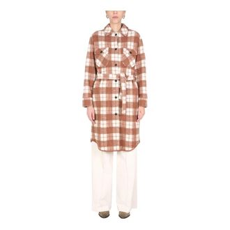 Woolrich Gentry Long Overshirt - - Coats - Damen - Braun - S