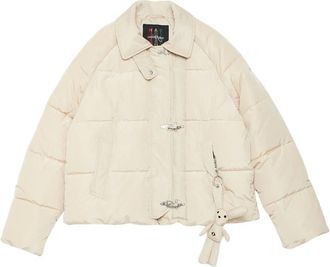 ottod'Ame Femme, Vestes, Beige, Taille: 34 FR Doudoune Courte