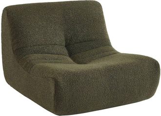 Sweeek Fauteuil chauffeuse enfant bouclette texturée 1 place kaki - Sokol Kids