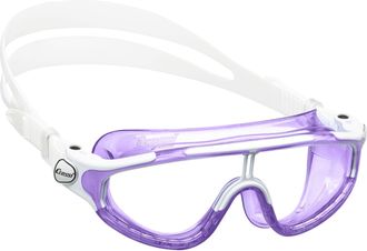 Cressi Baloo King Goggles - Einscheibenbrille zum Schwimmen, Schwimmbad und Schnorcheln, Flieder/Weiß, 7/15 Jahre, Junior Unisex