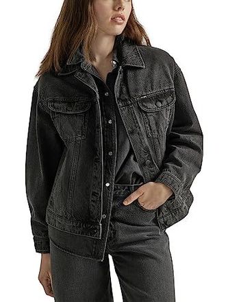 Wrangler Veste en jean pour femme Coupe d&eacute;contract&eacute;e, Nashville, X-Large