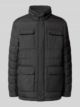 Bugatti Steppjacke mit Stehkragen und Pattentaschen