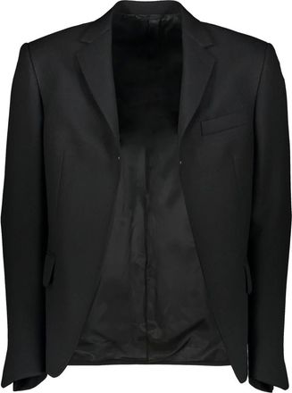 Random Identities Homme, Vestes, Noir, Taille: S Blazer Crois&eacute; en Tissu Techno