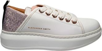 Alexander Smith Femme, Chaussures, Blanc, Taille: 36 EU Pelle Baskets