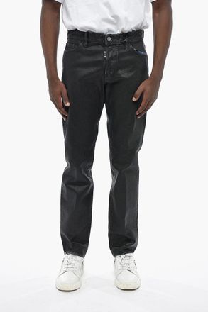 Dsquared2 ICON Jeans Regular Fit in Cotone Spalmato 17cm Dsquared2