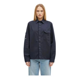 Maison Kitsun&eacute; Stepp-Blouson - - Jackets - Damen - Blau - M