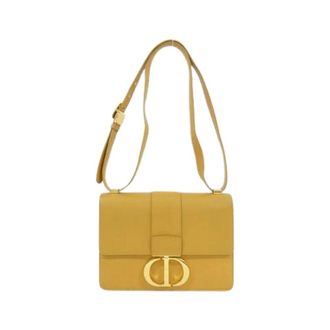 Dior Pre-owned Sac bandouli&egrave;re 30 Montaigne en cuir de veau - Femme - Pre-owned - Jaune - Taille: ONE Size