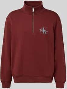 Calvin Klein Jeans Regular Fit Sweatshirt mit Logo-Stitching Modell Terry