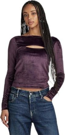 G-Star G-Star Femme Top Cut-Out Slim Boatneck, Violet (lt maze D23811-D422-8880), M