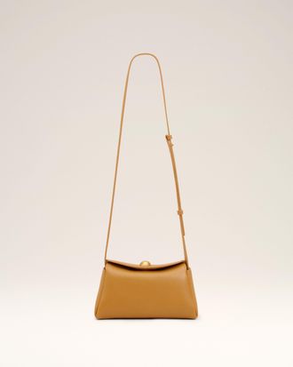 Ami Mini Sac Carrousel Jaune en Cuir De Veau Miel - TU - Unisex