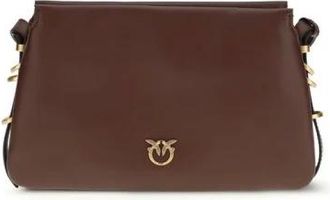Pinko Pinko, Femme, Sacs, Brun, Taille: ONE Size Bos Taurus Shoulder Bag