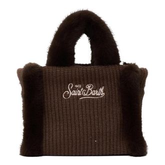 MC2 Saint Barth Vanity Mini Shearling Rib - - Bags - Damen - Braun - ONE SIZE