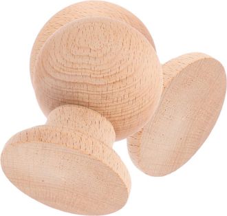 BESPORTBLE 2 St&uuml;ck Massive Hartholz Holzkugel Zierelemente Unbehandelte Runde M&ouml;belabschlusskappen Dekorative Holz Aufs&auml;tze f&uuml;r Betten und Treppen Klassisch f&uuml;r 