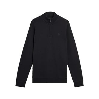 Lyle & Scott Superfeines Baumwoll-Sweatshirt mit 1/4-Rei&szlig;verschluss - - Sweatshirts & Hoodies - Herren - Schwarzk - XL