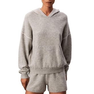 Calvin Klein Pull droit &agrave; capuche