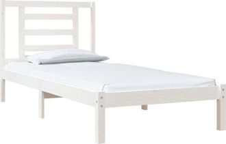 vidaXL Massivholzbett ohne Matratze Weiß 90x190 cm Kiefernholz vidaXL