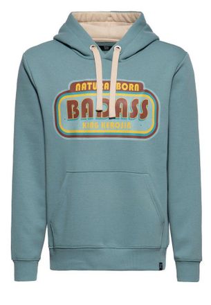 King Kerosin Kapuzenpullover Natural Born Badass mit R&uuml;ckenprint